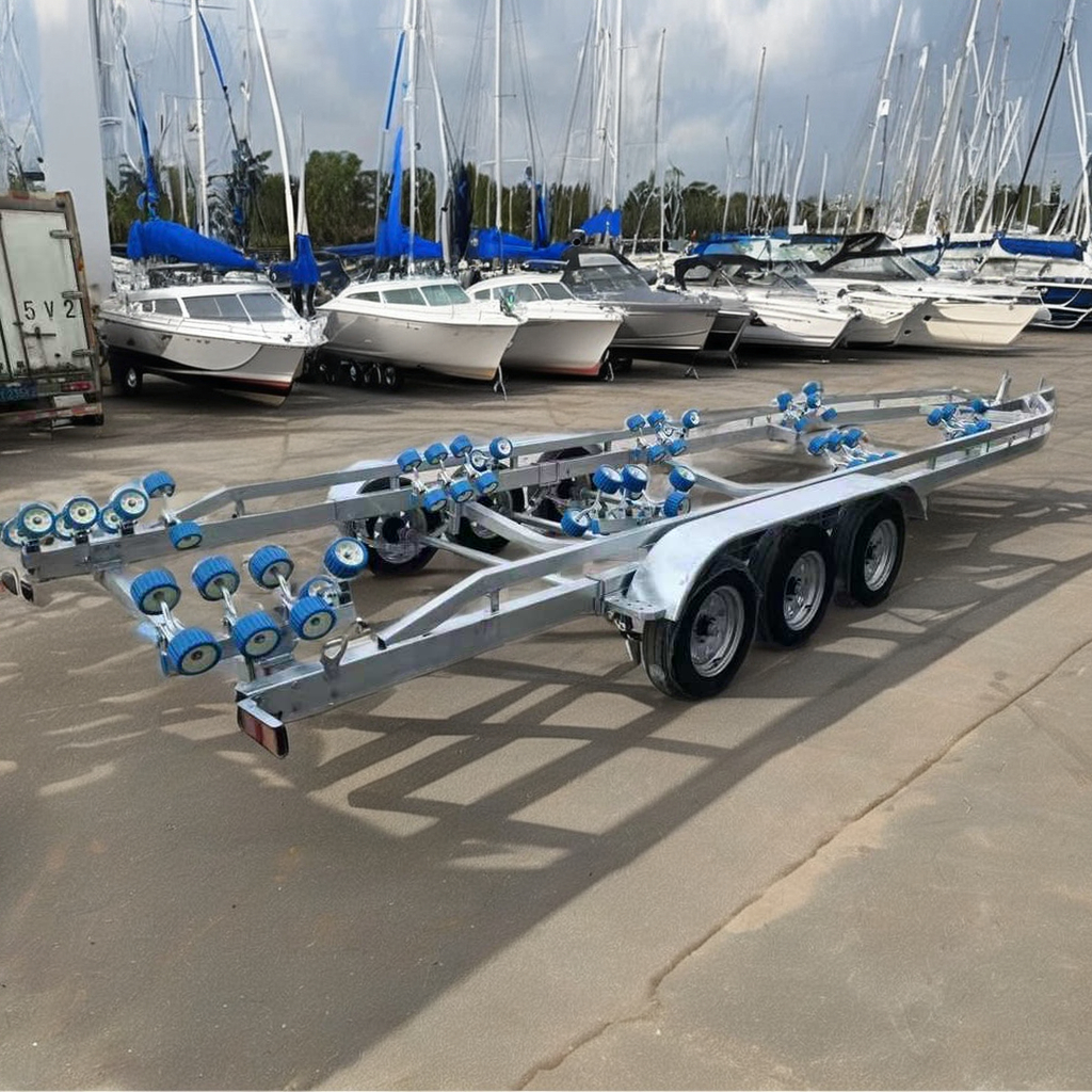 Inflatable Boat Trailer Galvanized Boat Trailer Rollers with Aluminum ...